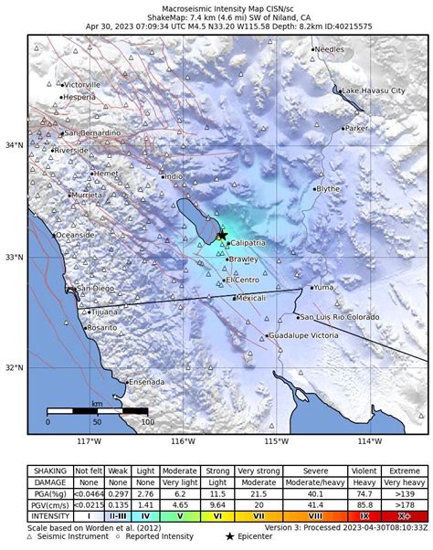 M45 Earthquake In Southern California Occurred In Brawley Seismic Zone