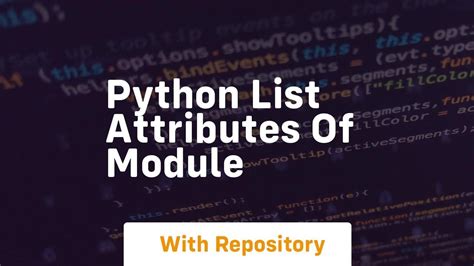 Python List Attributes Of Module Youtube