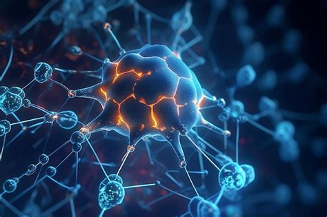 premium ai image atomic neural network structure in the brain