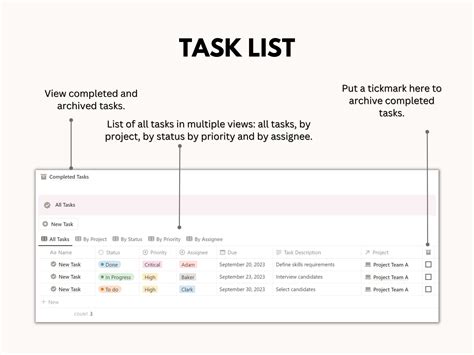 Task Tracker Kanban Board Notion Template To Do List Notion Dashboard