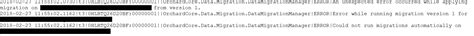 error handling in migrations · issue 1530 · orchardcms orchardcore