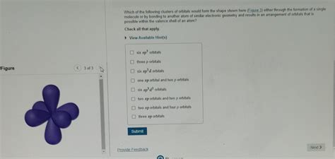 Which Of The Following Clusters Of Orbitals Would