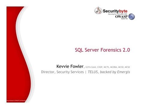 Sql Server Forensics 20 Securitybyte