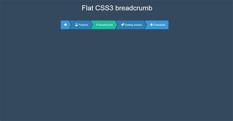 Breadcrumb CSS Examples Code Snippet OnAirCode