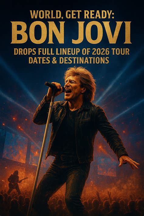 “world Get Ready Bon Jovi Drops Full Lineup Of 2026 Tour Dates