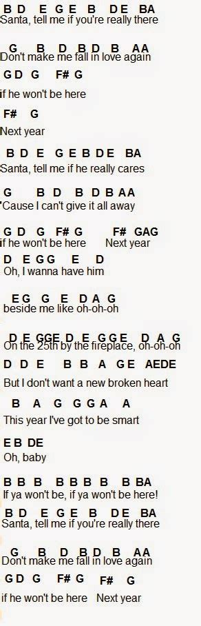 Flute Sheet Music Santa Tell Me Piano Notes Songs Flute Sheet Music