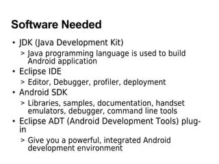 Android Stepbystep PPT