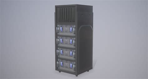 서버 랙 3d 모델 39 3ds dae fbx obj stl unknown blend free3d
