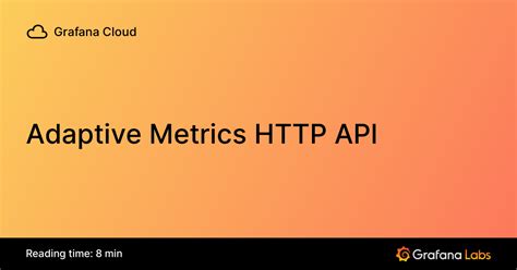 Adaptive Metrics Api Grafana Cloud Documentation