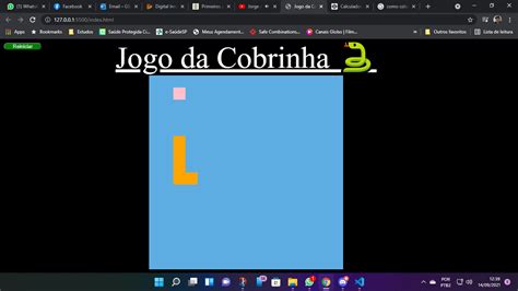 Desafio Jogo Da Cobrinha Snake Game Digital Innovation One