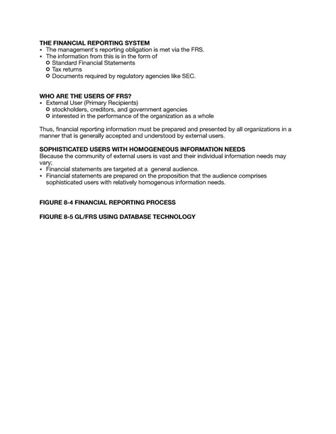 Frs Ais Financial Reporting System The Financial Reporting System