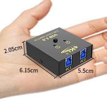 Amazon Com EKL USB 3 0 Switch Selector 2 Computers Sharing 1 USB Peripheral Mouse Keyboard