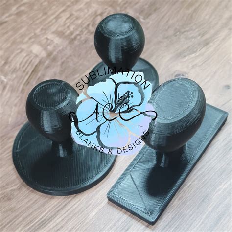 3d Printed Handles For Rubber Stamps Customizable Stamp Handles For