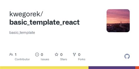 Github Kwegorek Basic Template React Basic Template
