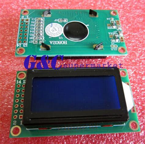 1pcs 0802 8x2 Character Lcd Module Blue Backlight Grandado