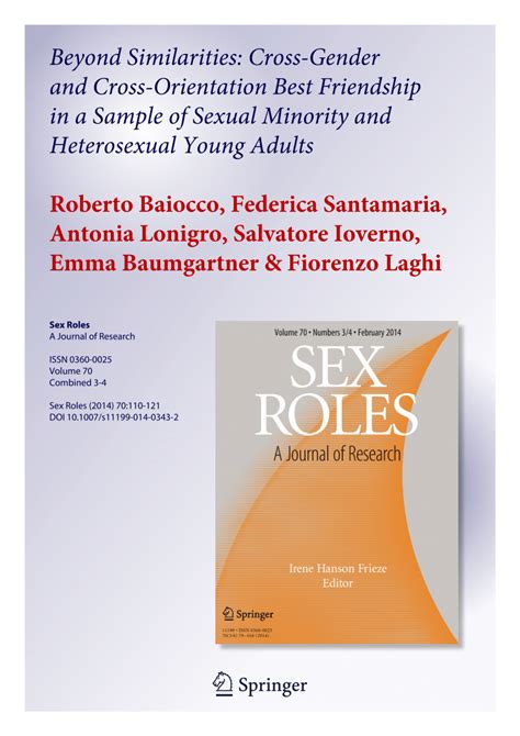 Pdf Beyond Similarities Cross Gender And Cross Orientation Best