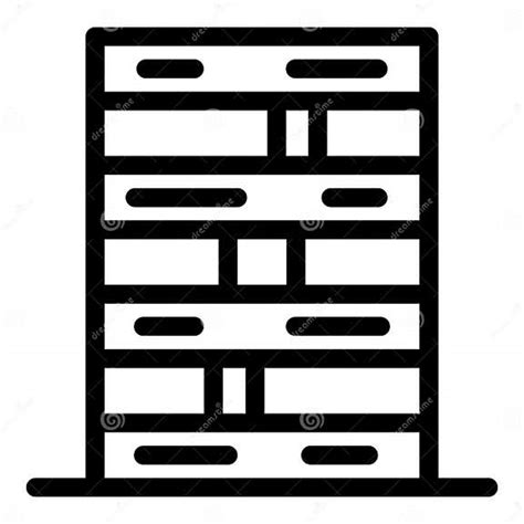 Big Data Processing Showing Server Rack Icon Stock Vector Illustration Of Center Server