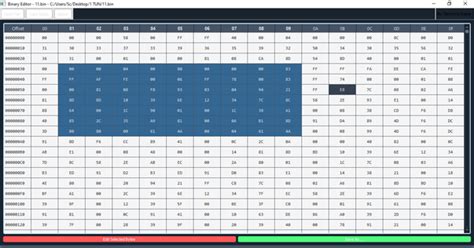 free binary file editor for automotive use electronic repair