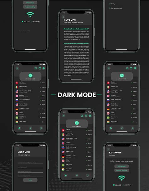 KUTO VPN Mobile App Redesign UI Design On Behance