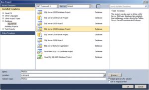 Creating A Database Project With Visual Studio CodeProject