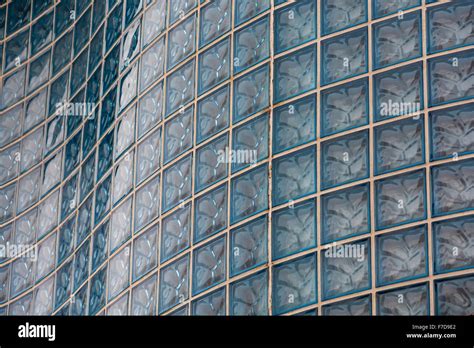 A Glass Brick Block Background Wallpaper Pattern Or Texture Stock