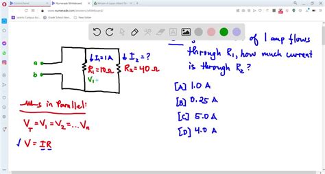 ⏩solved If The Current In The 10 Ohm Resistor In The Diagram Is 1