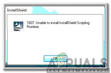 Fixes Unable To Install InstallShield Scripting Runtime