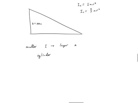 solved 3 a solid cylinder and a hollow sphere roll down an incline of