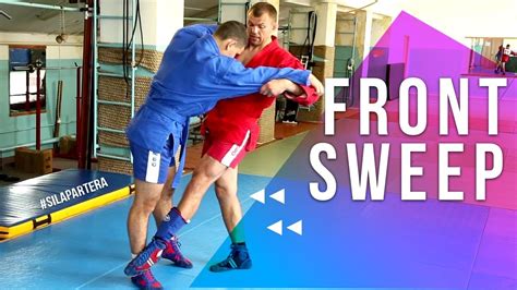 Perednyaya podsechka (front sweep) or sweep under one leg. 2 methods of doing it correctly - YouTube