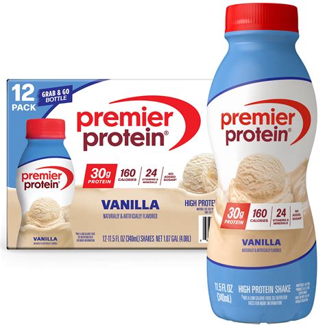 Premier Protein Shake Vanilla 30g Protein 11 5 Fl Oz 12 Ct