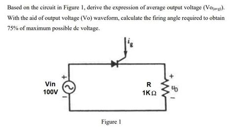 Solved Based On The Circuit In Figure Derive The Chegg