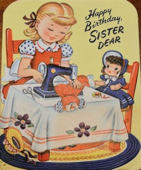 Pin By Cassie Brown On Birthday Greetings Vintage Birthday Cards