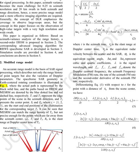 Geometry Of Sliding Spotlight Mode For Spaceborne Sar Download