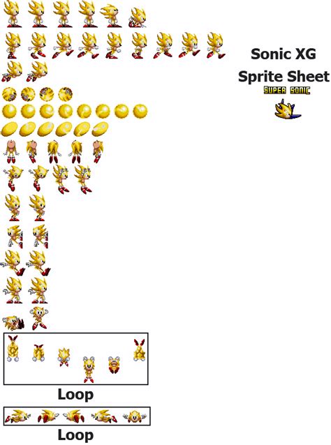 Sonic Xg Super Sonic Sprite Sheet By Redactedaccount On Deviantart