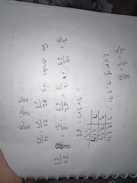 Arrange The Following In Descending Order N Begin Array L L L Text I Frac