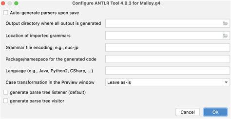 Cant Disable Sources Generation · Issue 491 · Antlrintellij Plugin