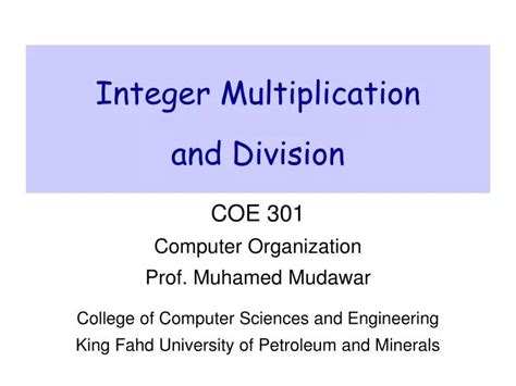 ppt integer multiplication and division powerpoint presentation free