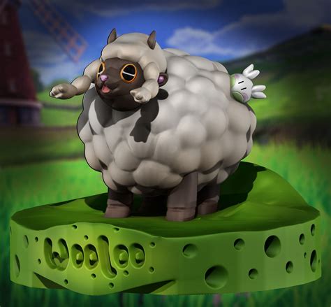 Wooloo Pokemon Cheese Sheep 3d Model Cgtrader