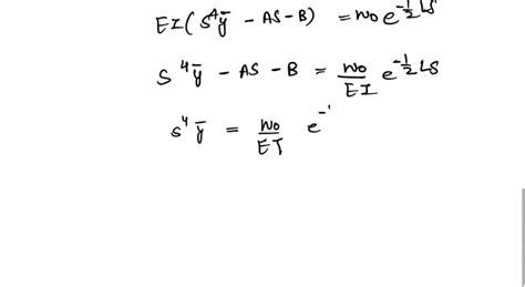 Solved Consider Homogeneous Horizontal Beam Of Length Recall That The Deflection Y X Of Such