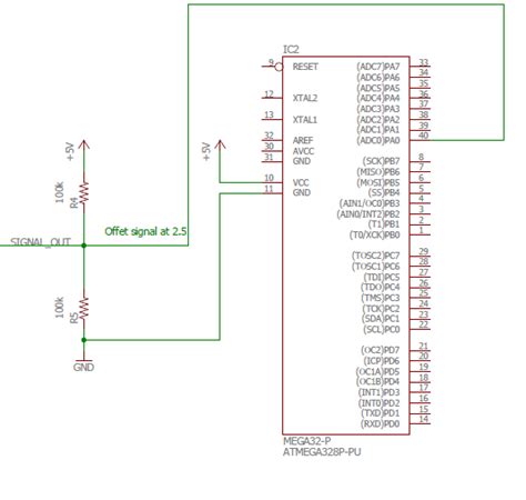 Microcontroller How To Separate A Analog Sine Wave To Positive And Negative Using ADC And DAC
