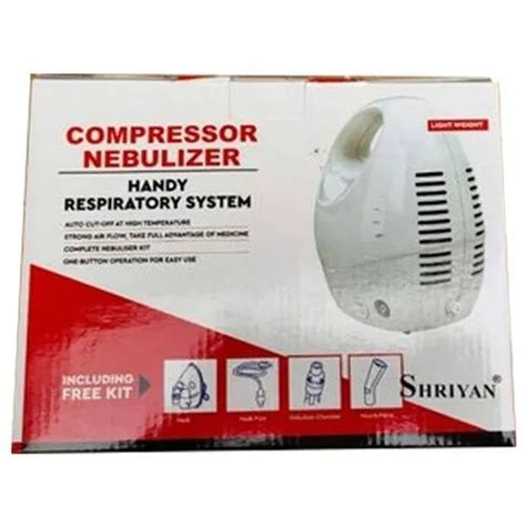Compressor Nebulizer 230 V Power White Color Ideal For Hospital