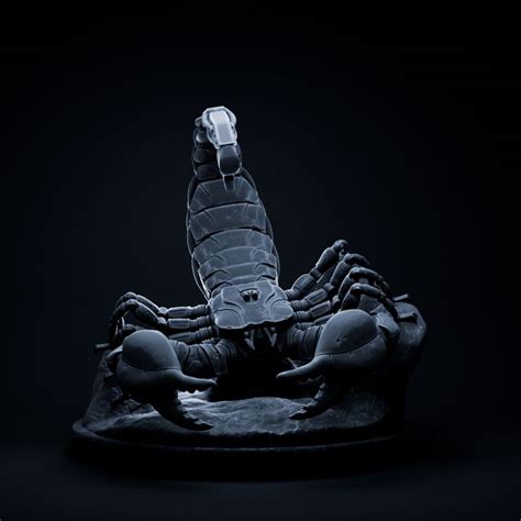 3d Printable Scorpion Sci Fi Mecha Robot 32mm Scale Pre Supported Sci
