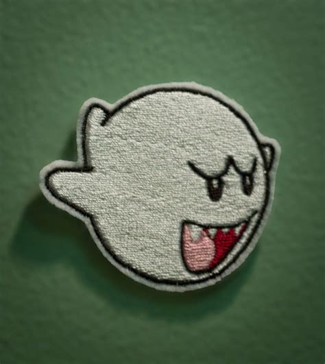 Boo Embroidered Nintendo Ghost Patch From Mario Brothers Etsy