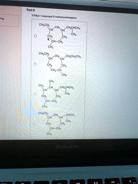 SOLVED: Part D 3-Ethyl-1 ing CH2 CH2CHCHs Ce.CH Ã£x80x81CH-CH2 CH3 .cHz.cu.cH2CH2O% CH CH2 H2-CH ...
