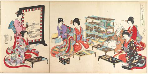 Yōshū Hashimoto Chikanobu Chiyoda Castle Album Of Women Japan