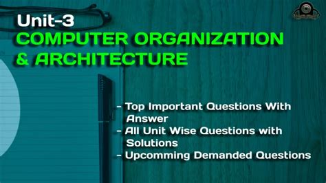 Unit 03 Control Unit In Computer Organization And Architecture