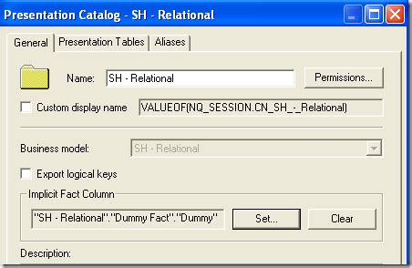 Oracle BI EE Reporting On Non Transactional Dimension Values Equivalence Of Outer