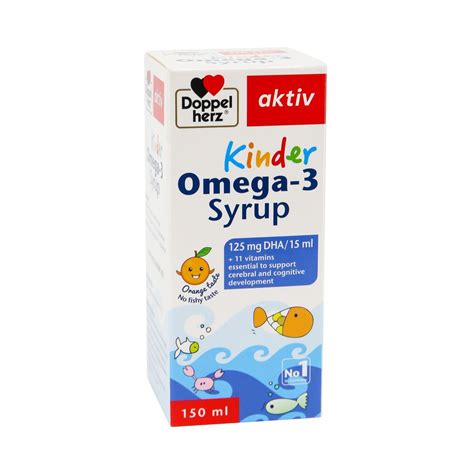 Doppelherz Aktiv დოპელჰერც აქტივი ომეგა 3 სიროფი 150მლ