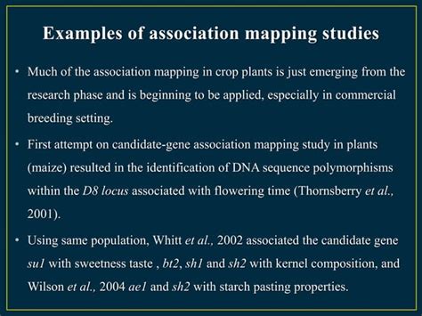 Association Mapping Ppt