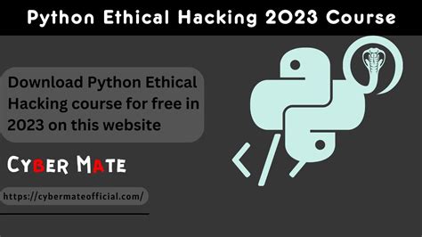 How To Download Python Ethical Hacking Course Build Tools For Ethical